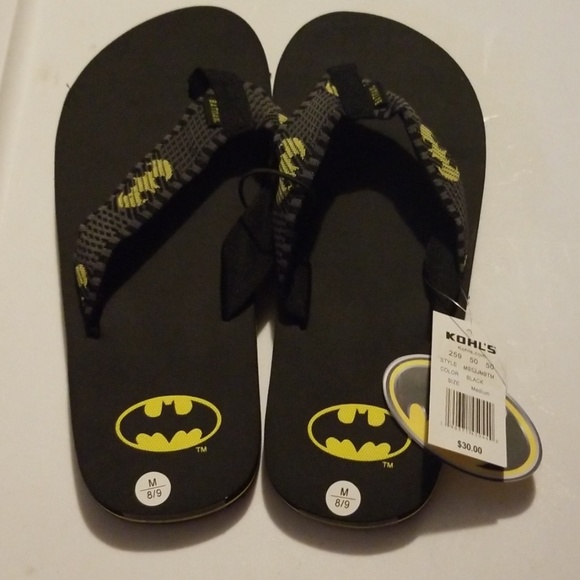 Shoes | Mens Dc Comic Batman Flip Flops | Poshmark